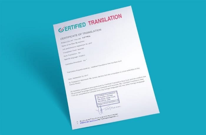 Certificate of accuracy: All about it | Certified Translation